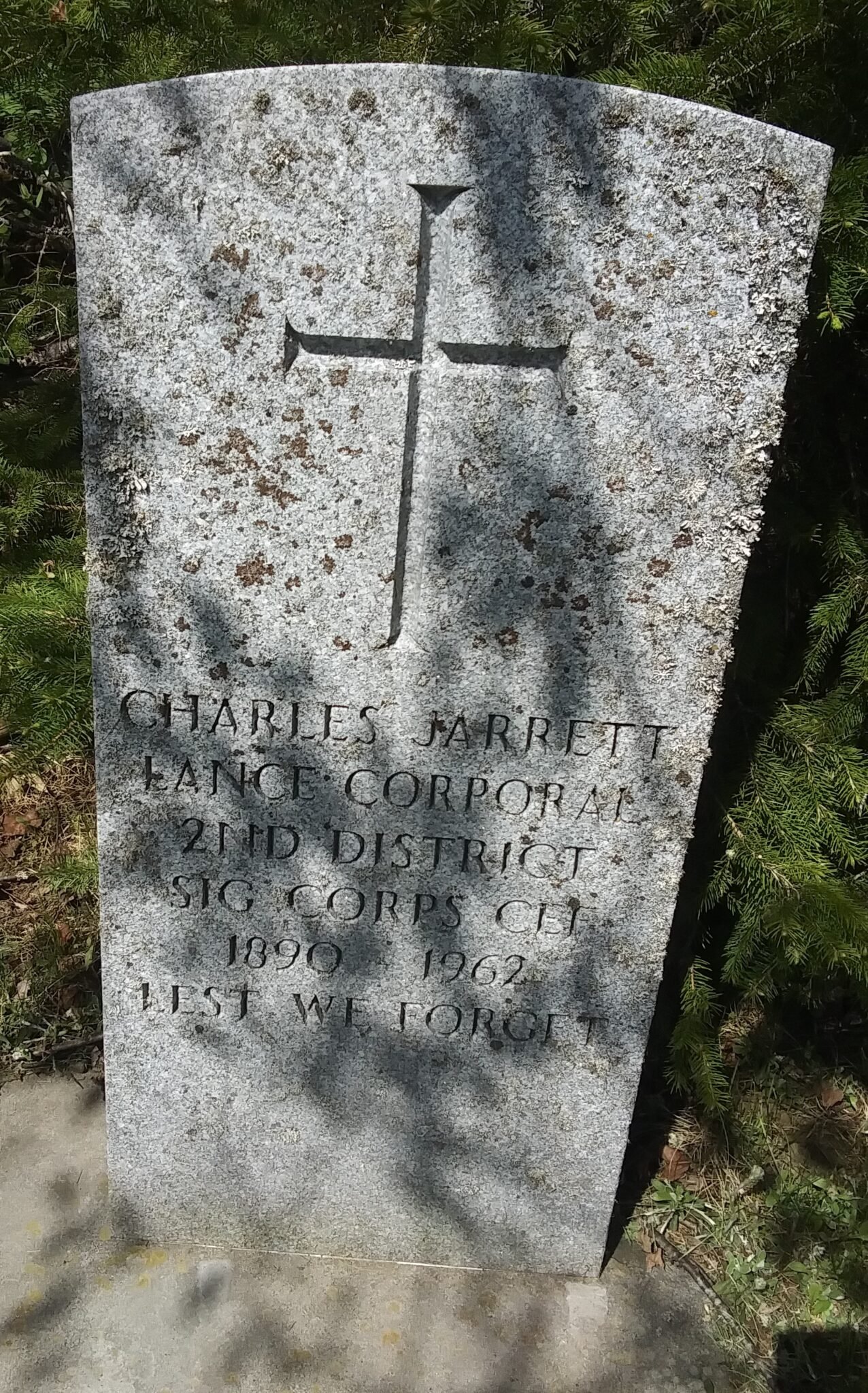 Tombstone: Charles Jarrett, St Michael's Cemetery, Coe Hill, Ontario ...