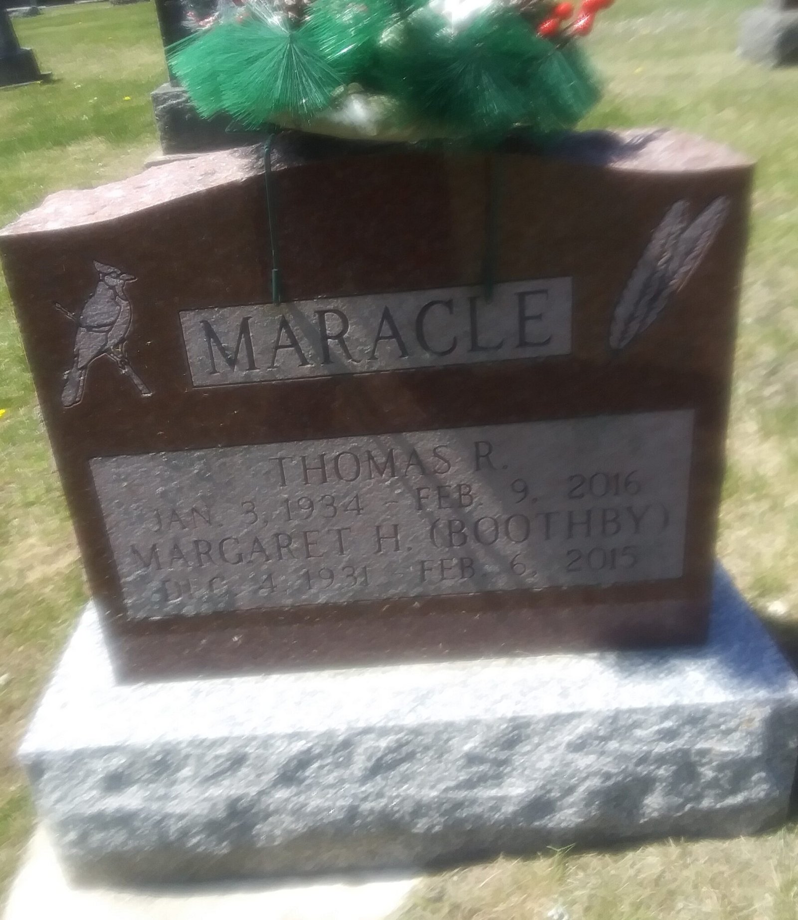 Tombstone: Thomas Maracle & Margaret Boothby, St Michaels Cemetery, Coe ...