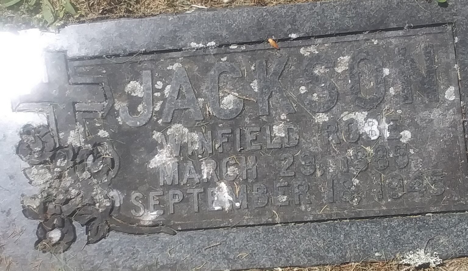 Tombstone: Winfield Jackson, St Michael's Cemetery, Coe Hill, Ontario ...