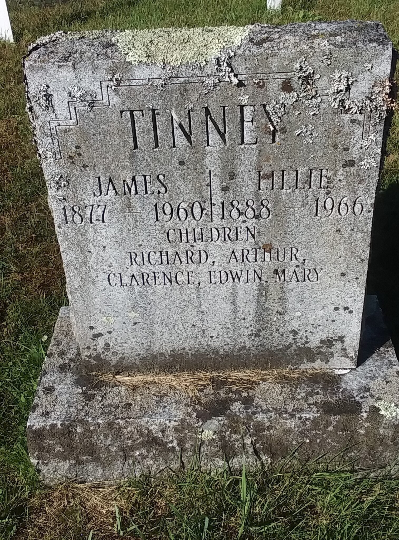 Tombstone: James Tinney & Lillie, Clydesdale United Cemetery, Rose ...